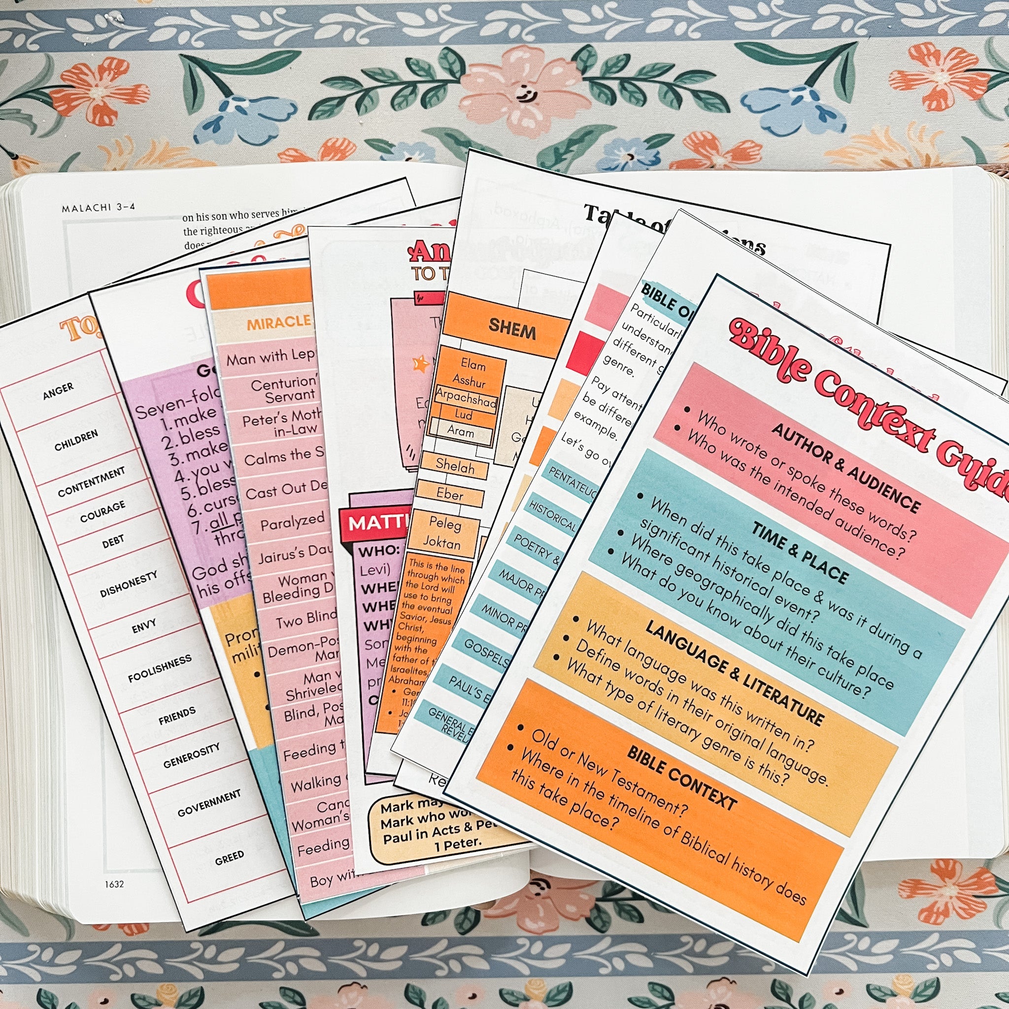 Bright Bible Inserts – Saving Grace Print Shop